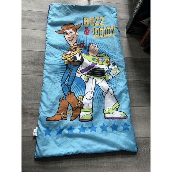 Disney | Other | Vintage Toy Story Youth Sleeping Bag 9s Disney Camping ...